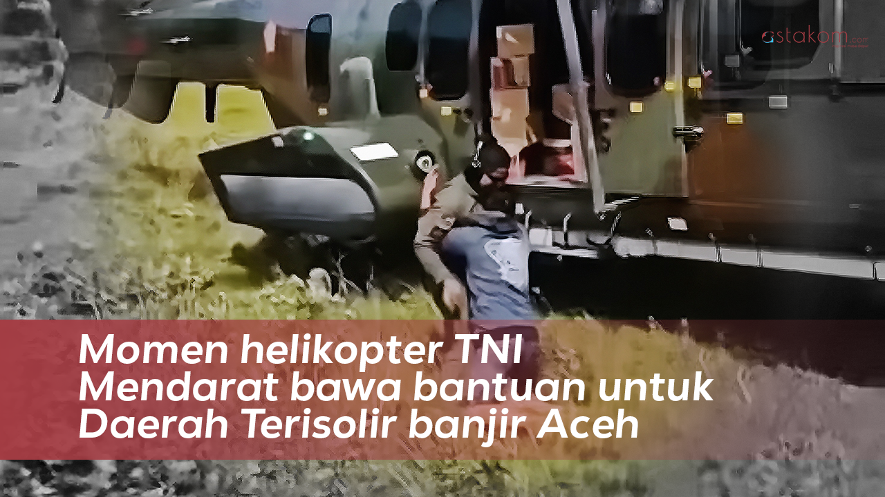 Dramatis! Heli TNI Mendarat di Bebukitan, Warga Gayo Langsung Peluk ...